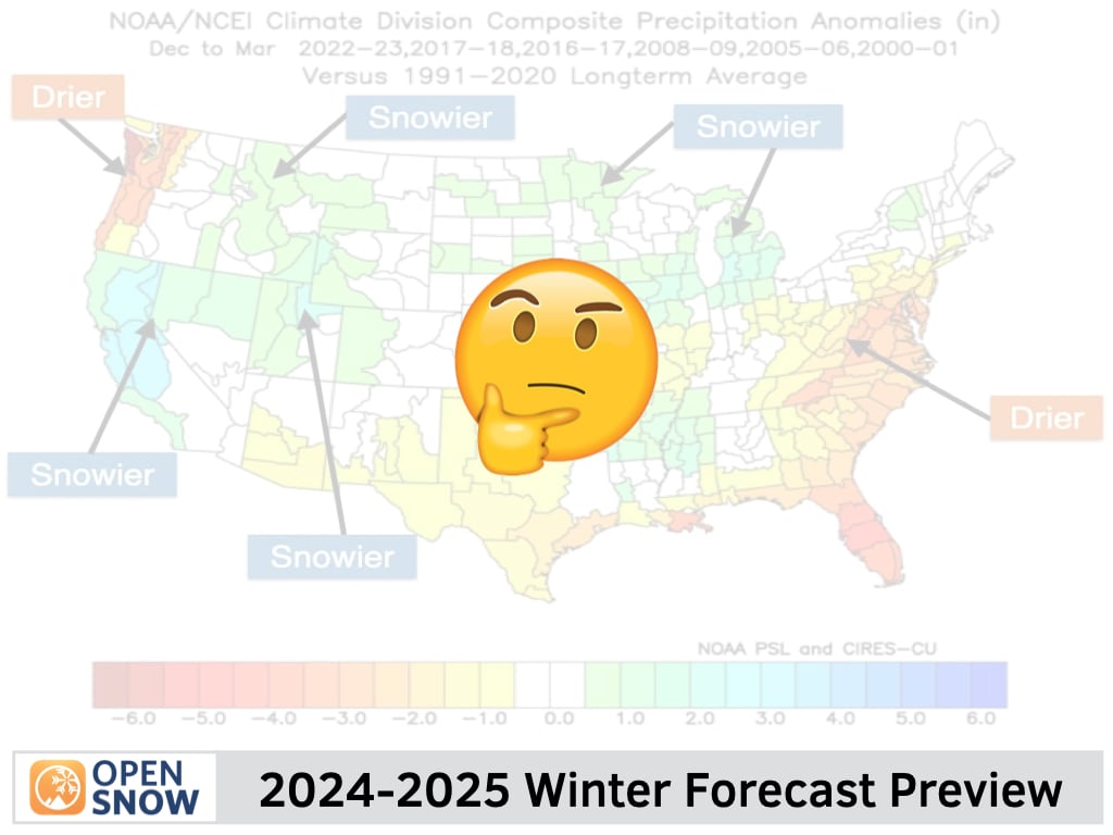 Opensnow 2024 2025 U S Winter Forecast Elements Mountain Company